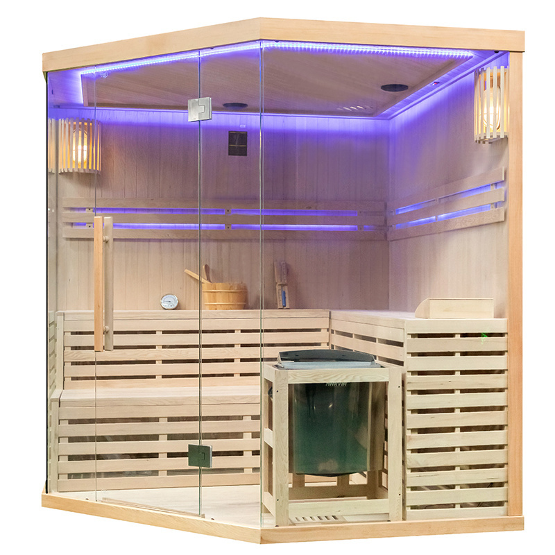 SAUNA FIŃSKA WYSOKOTEMPERATUROWA Z PIECEM OSLO6/HARVIA 8KW 5-6 OSOBOWA ...